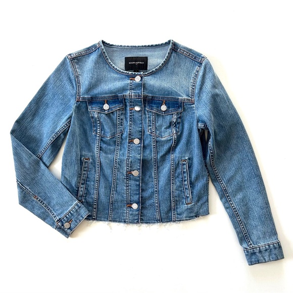 Banana Republic | Jackets & Coats | Banana Republic Medium Wash Cotton ...